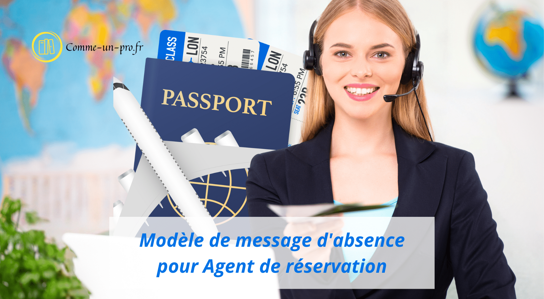 Modèle de Message d'Absence pour Agents de Réservation